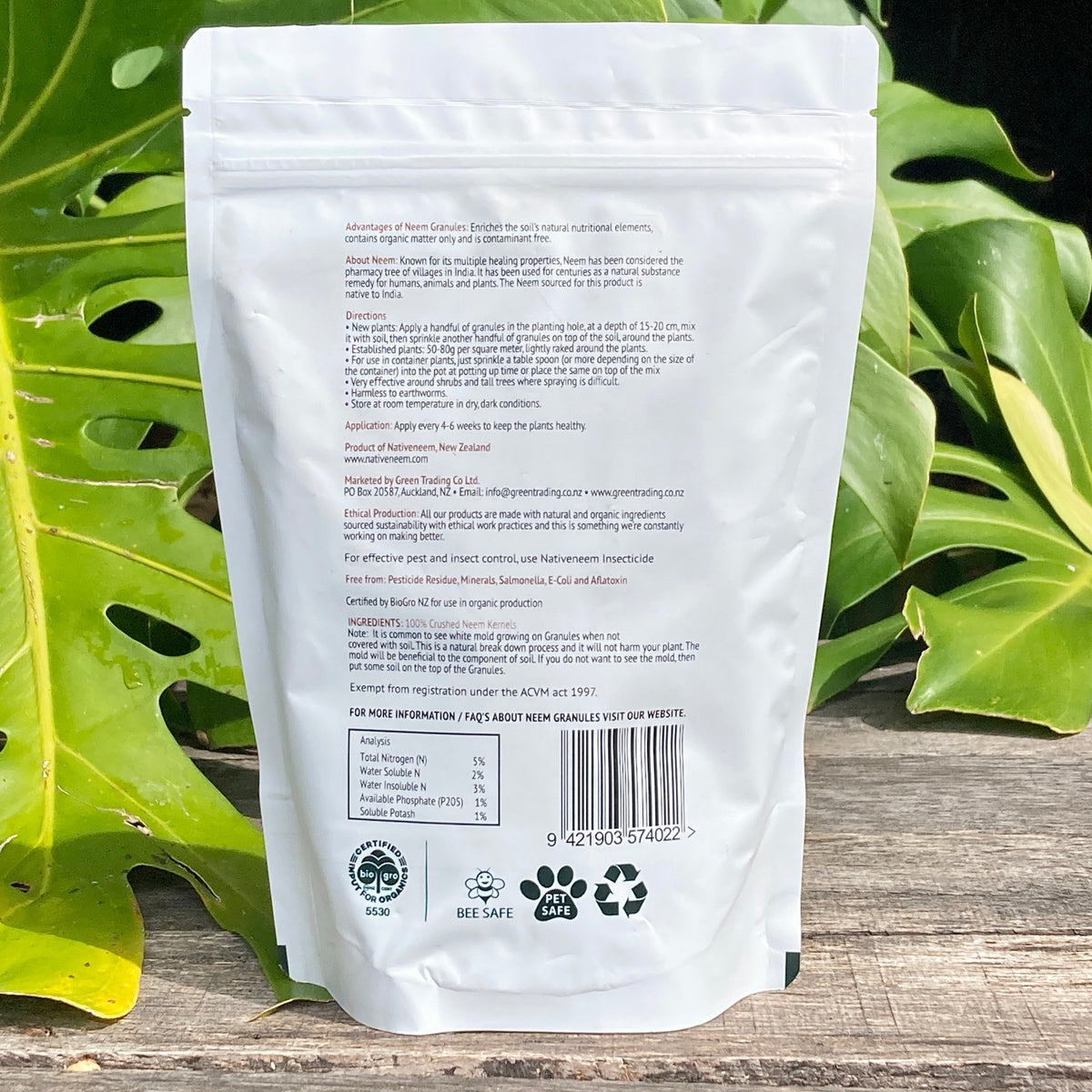 Buy Native Neem Organic Neem Tree Granules 500g – GrowingGreen NZ